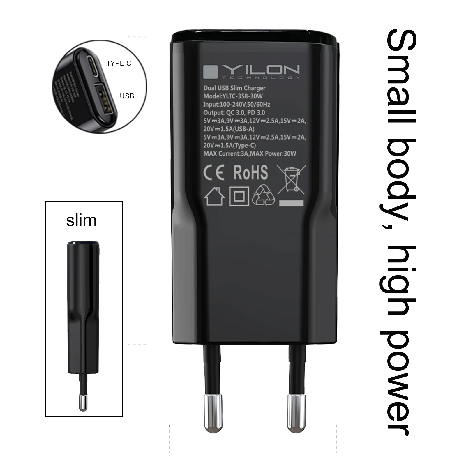 Free Sample 30w Usb C Pd Fast Charger Power Adapter For Iphone 14 Type ...