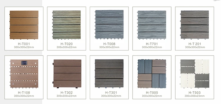 Customized Various Size Wood Plastic Composite Flooring Diy Wpc Outdoor ...