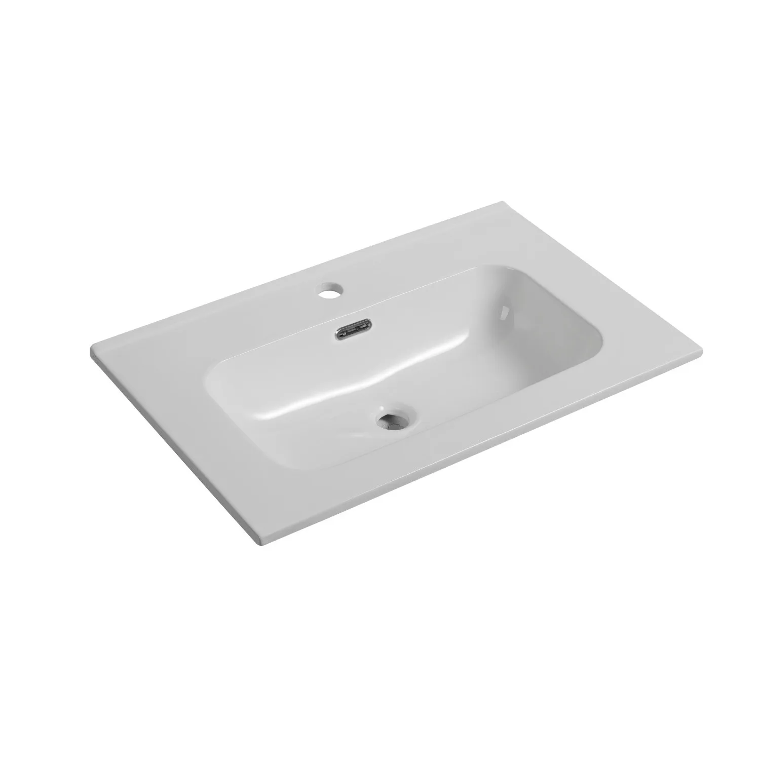 Hot sales ceramic cabinet counter basin rectangular porcelain one ...