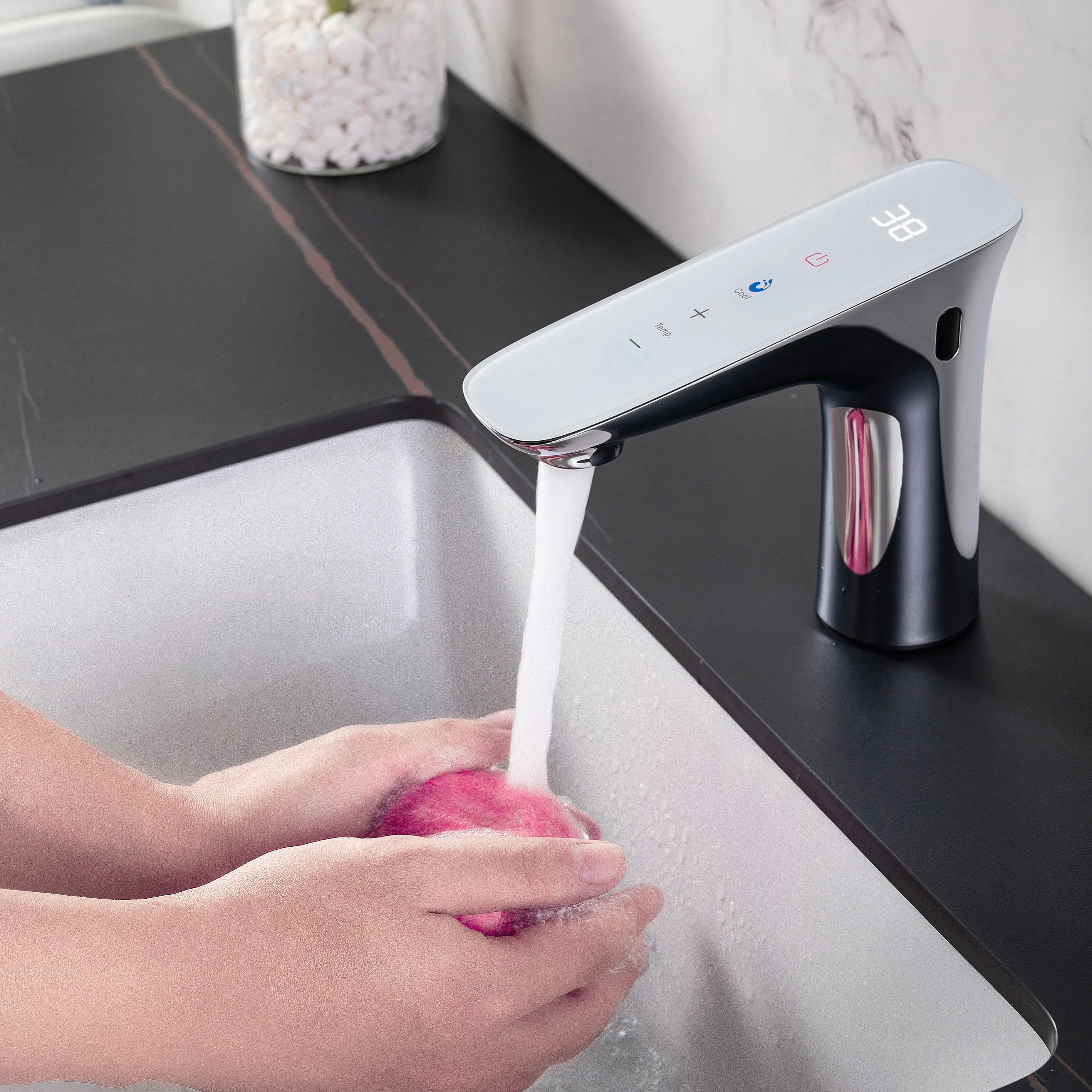 Electrical Faucet Sensor Bathroom Faucet Smart Faucet For Basin With ...