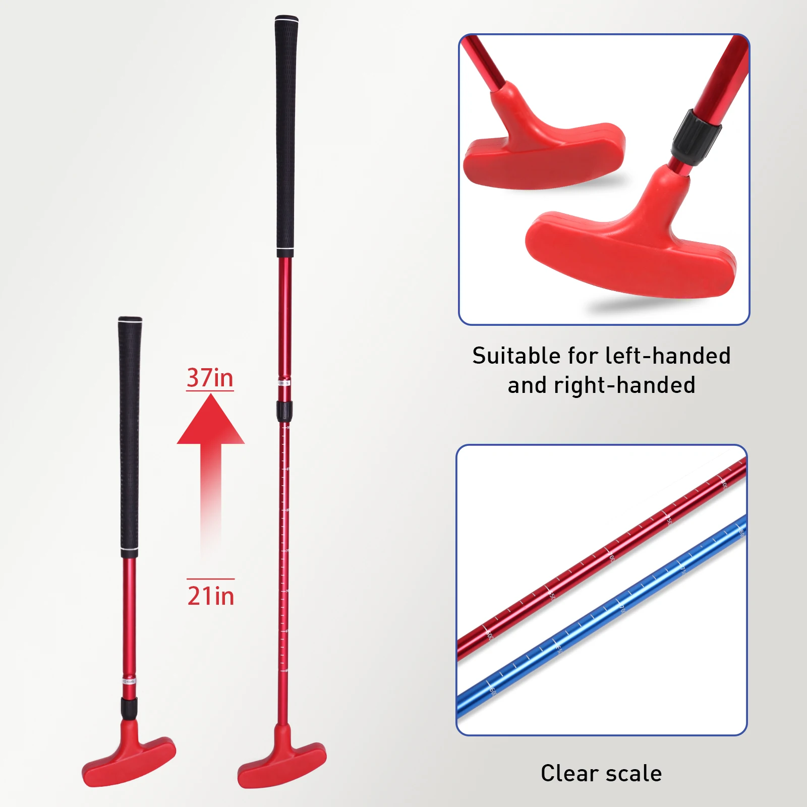 Kids And Aldults Use Two Side Mini Universal Golf Grip Clubs Putter ...