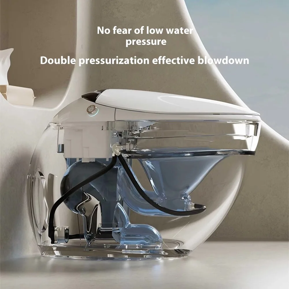 Original Intelligent Oval Electric Toilet No Water Pressure Limit ...
