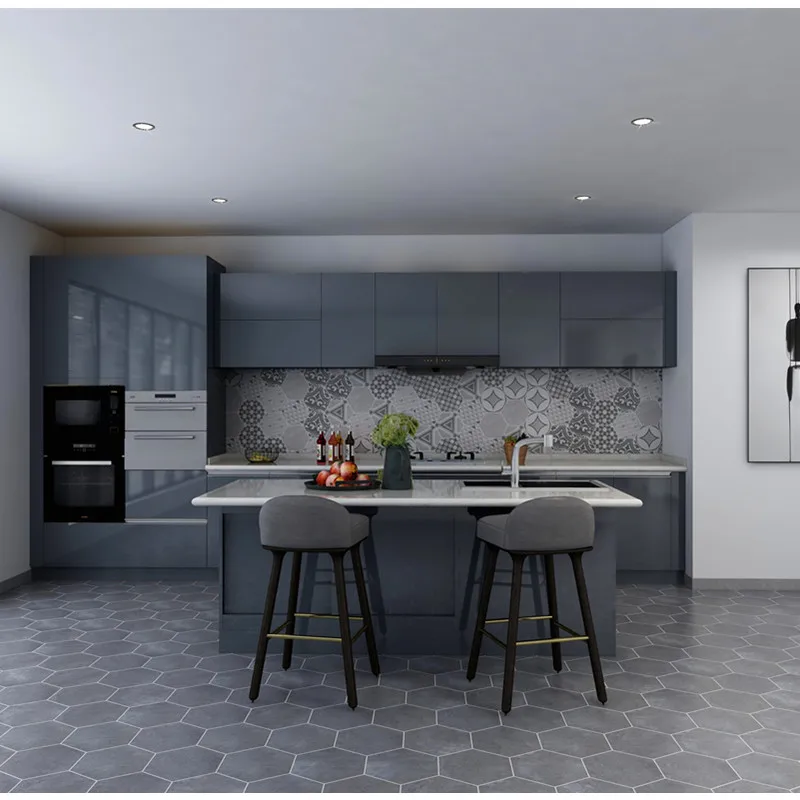 Acrylic Unique Inbuilt Modular Luxury Modern Designs Unit Set Kitchen ...