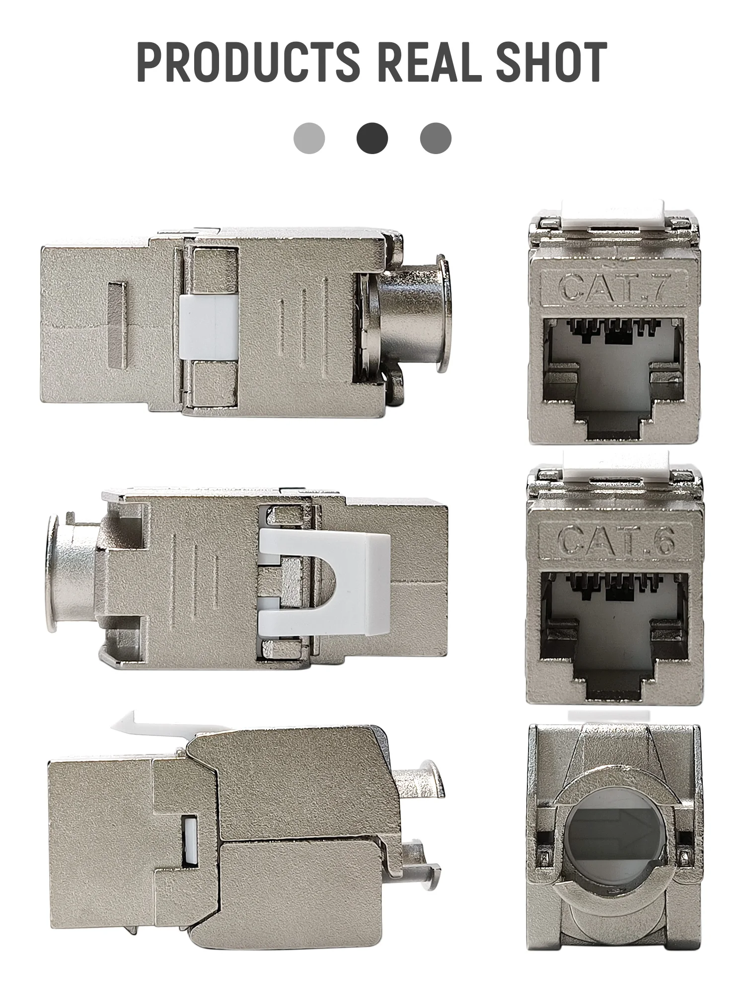 Rj45 Cat6a Cat7 Keystone Jack With Shielded 8p8c Zinc-alloy Keystone Module - Buy Cat7 Jack,Cat7 ...