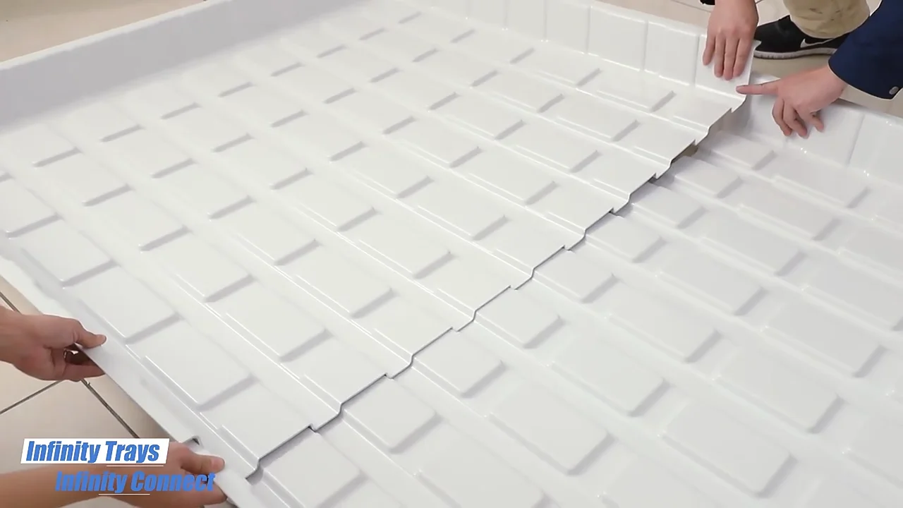 Abs Plastic Ebb And Flow Hydroponic Modular Grow Tray For Vertical ...