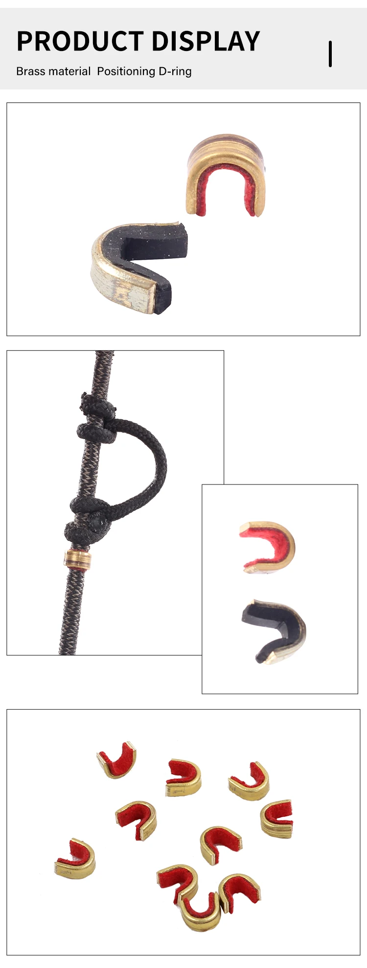 Brass Bow String Buckle - Stabilize Your Archery Setup