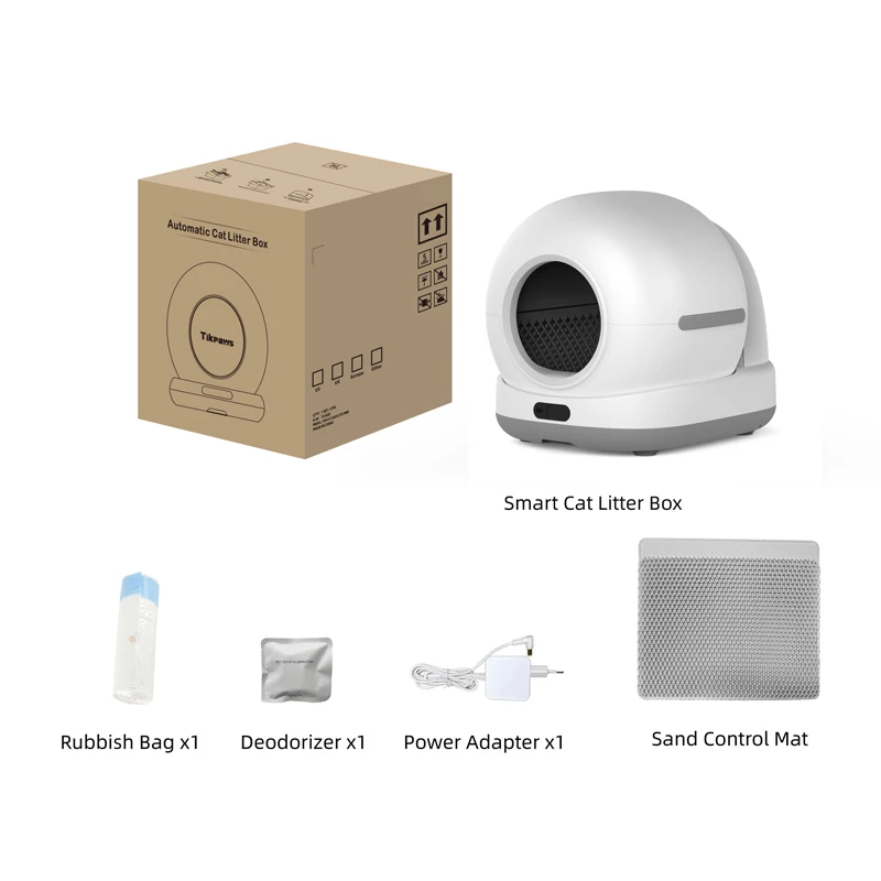 OEM Tuya App Control Smart Cat Litter Box - Self Cleaning