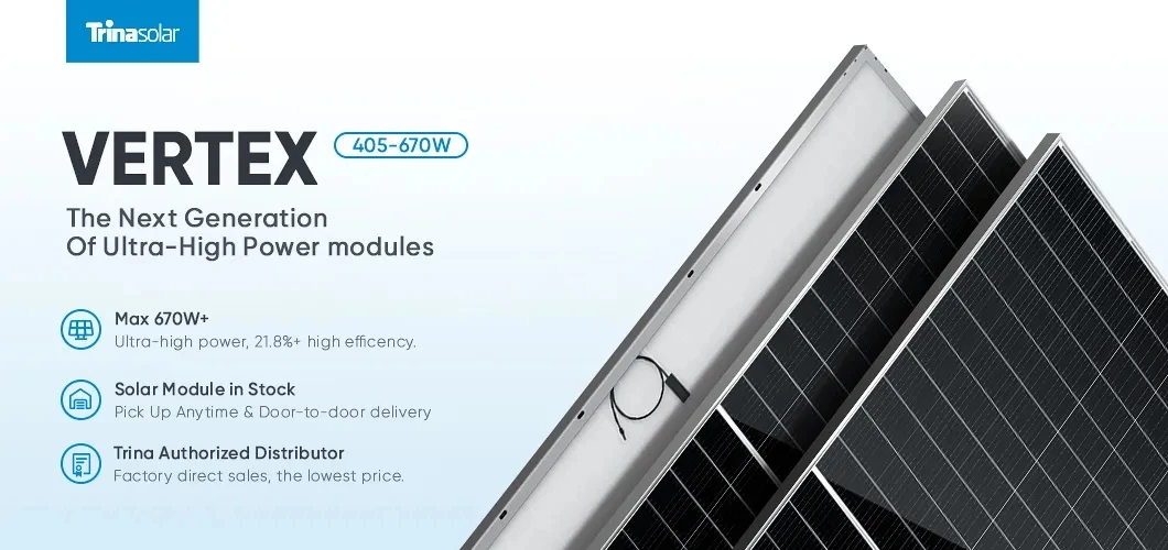 Trina Solar Panels Solar Pv Module Vertex S 400w 415w 425w 450w 500w ...