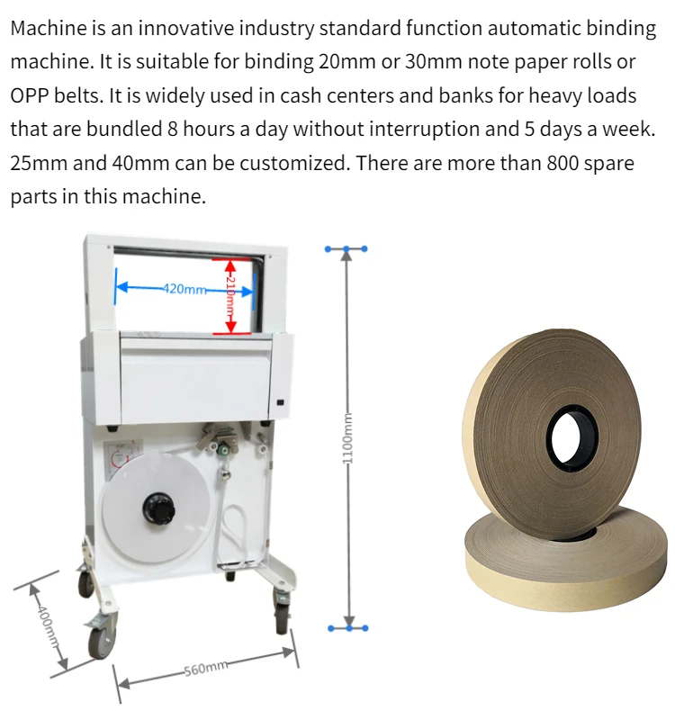 Carton Strapping Machine /automatic Banding Machine For Paper Tape ...