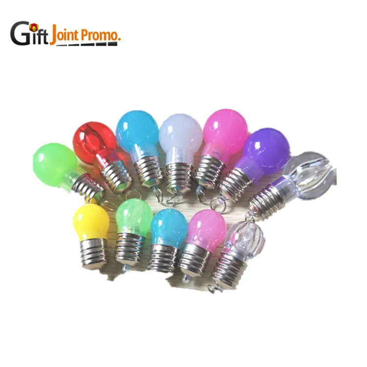 Blinking Keychain - Light Bulb Keychain with Acrylic Flashlight