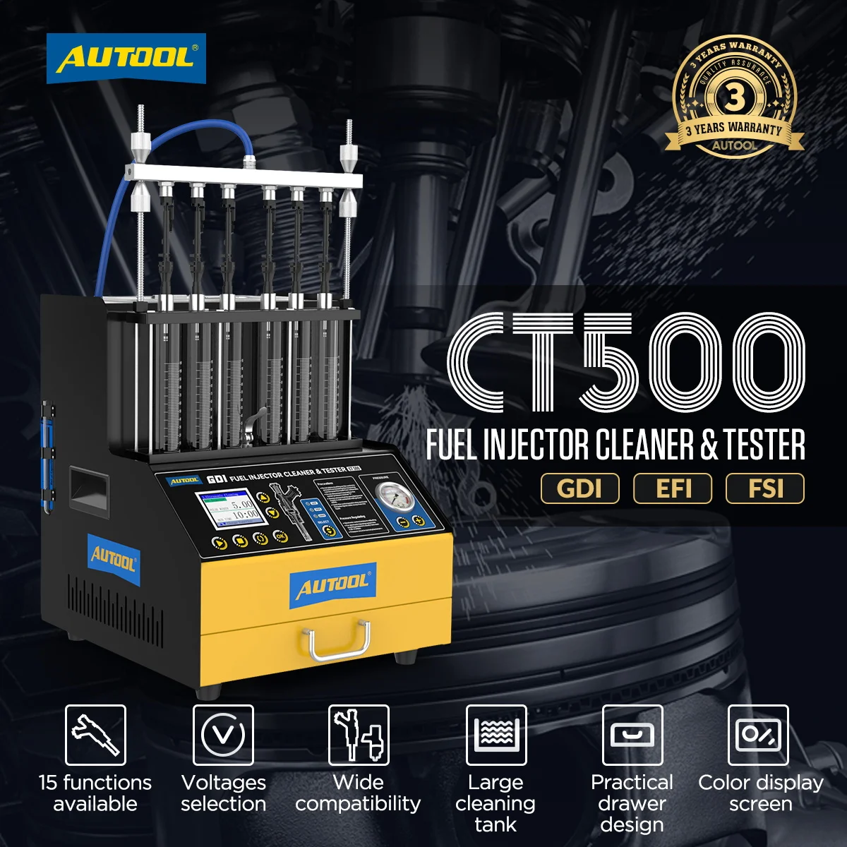 Updated Factory Oem Autool Ct500 Gdi 6 Cylinder Ultrasonic Injector ...