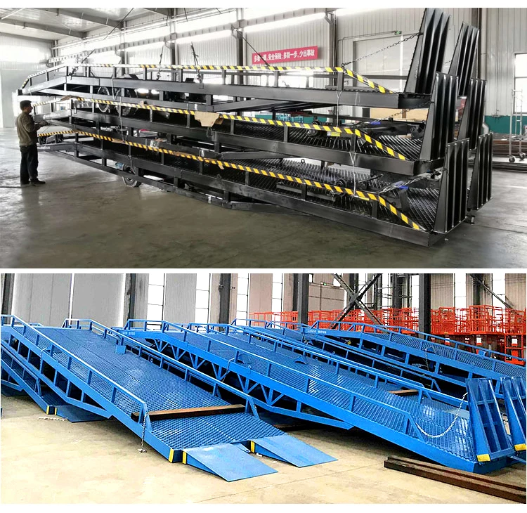 Container Cargo Unloading Platform Boarding Bridge Large Goods Vehicle ...