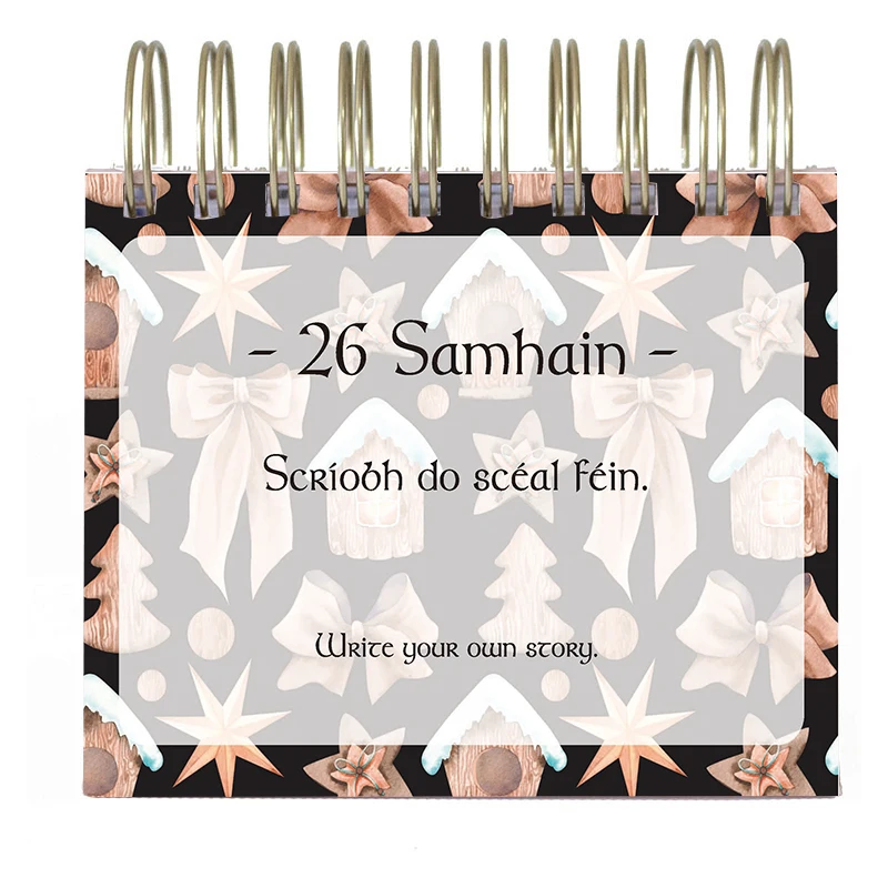 Custom Spiral Spring Desktop Calendar with Inspirational Quotes