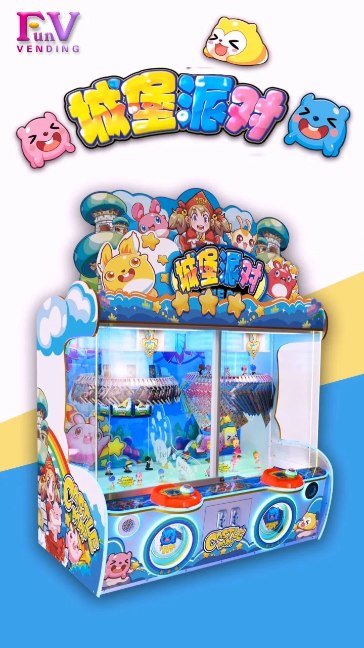 Indoor Coin Operated Castle Party Clip Amusement Prize Gift Game ...