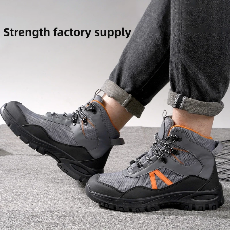 Euro High-cut Safety Boots With Kevlar Insole Security Work Shoes For ...
