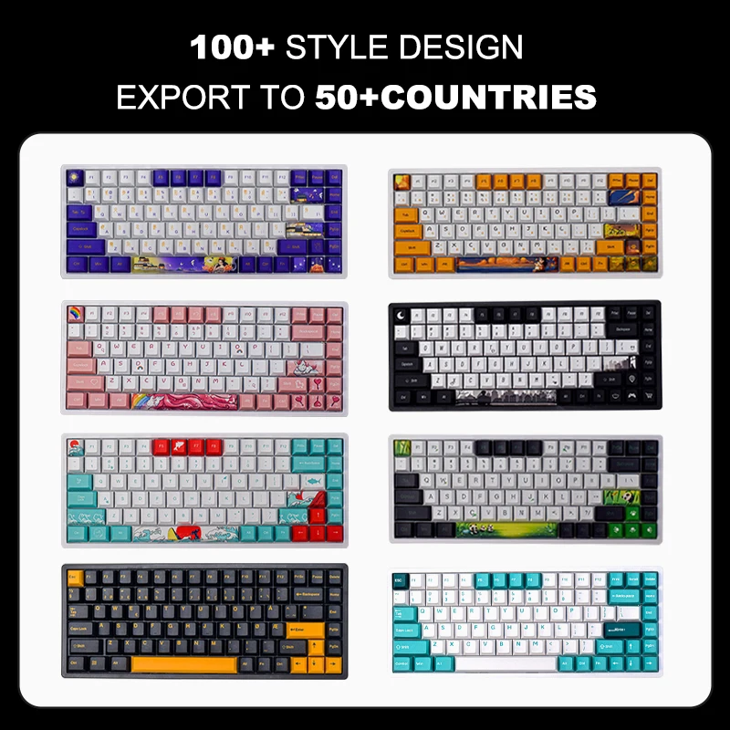 Doubleshot Double Shot Black Yellow Keycaps Pbt Oem 60% 84 64 61 68 ...