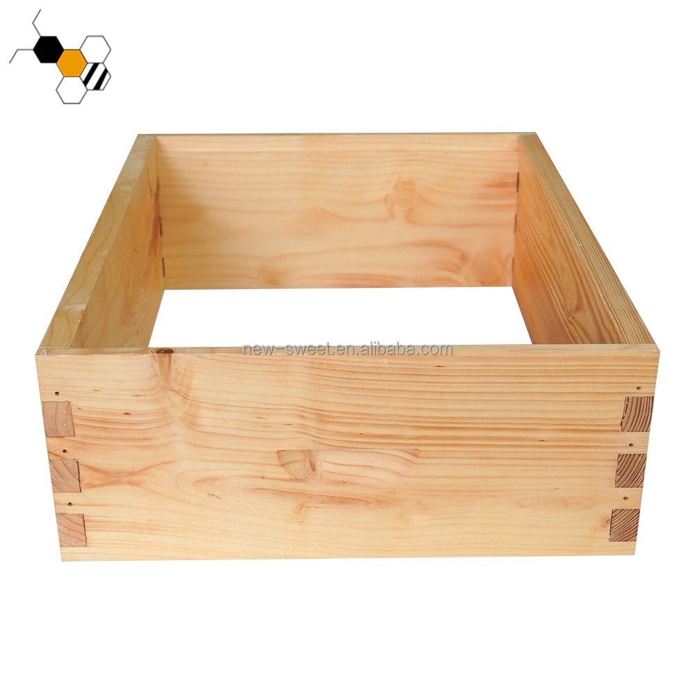 Langstroth 10 Frame Beehive Bee Box Apis Complete Wax Coated Bee Hives ...