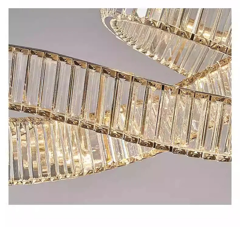 Luxury Modern Crystal Pendant Lights LED Chandelier Living Dining Room ...