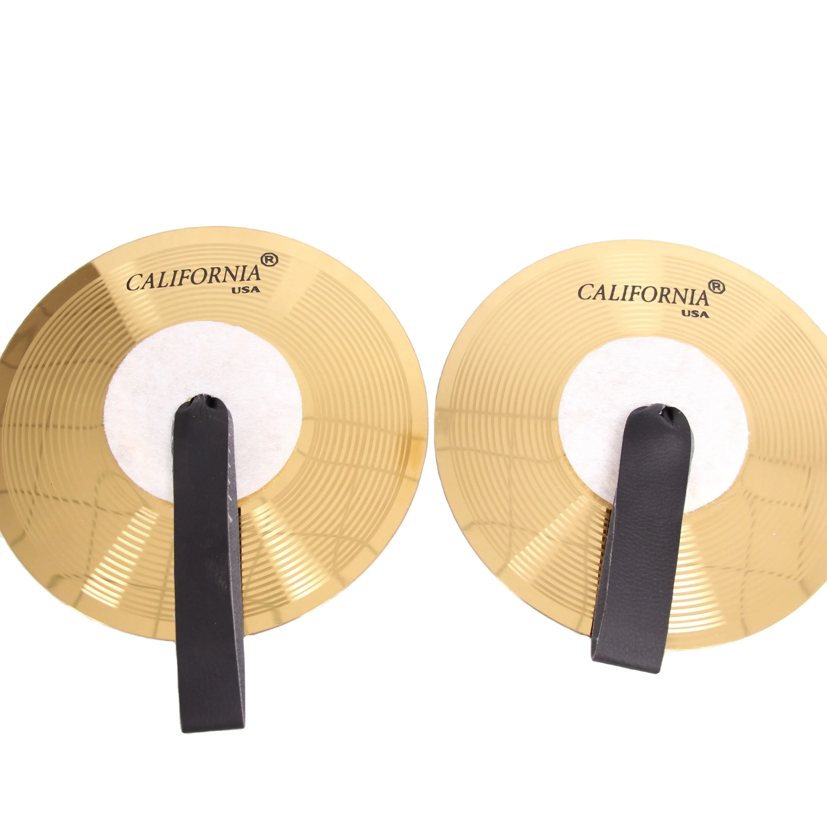 18" Marching Cymbals High Quality Marching Pair Cymbals Pure Yellow ...