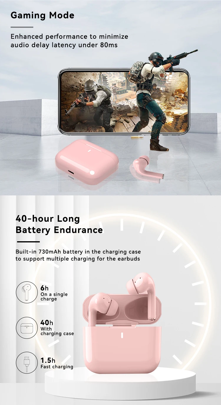 Akaudio Hot Selling Products Touch Control Earbuds Anc Noise Cancelling ...