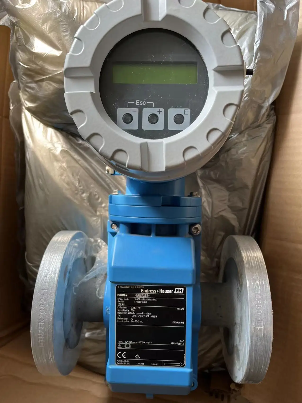 Endress+hauser Electromagnetic Flow Meter Promag 10 10w32-ua0a1aa0a5aa ...