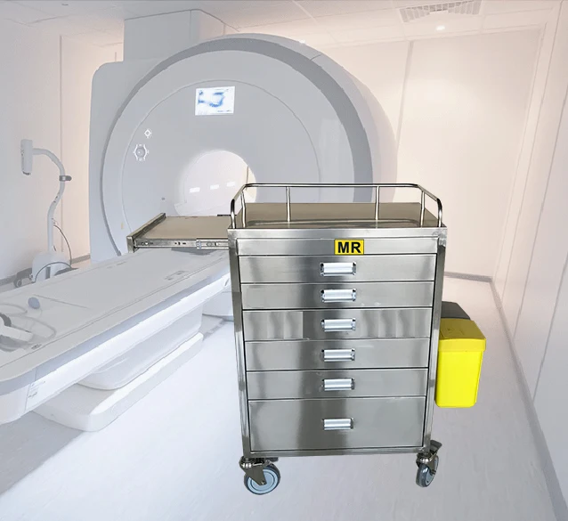 MR Conditional Trolley / MR Compatible Trolley with 6 Drawers for MR ...