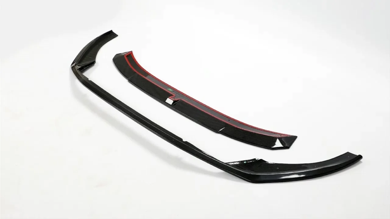 Prepreg Dry Carbon Fiber S5 Car Front Bumper Lip For Audi S5 B9 A5 ...
