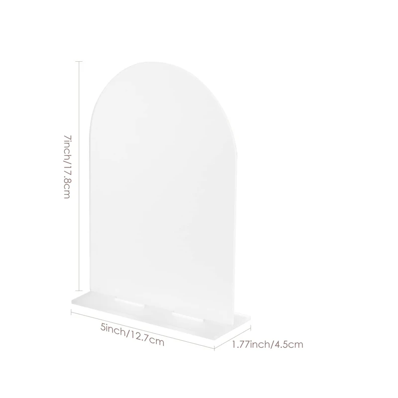 Acrylic Arch Sign Frosted Acrylic Sign With Stand Arch Lucite Table ...