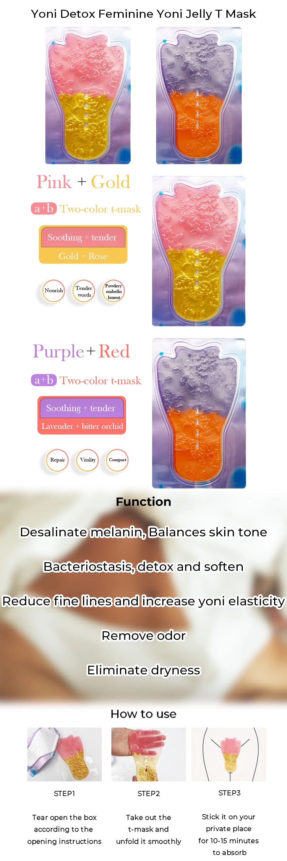 Yoni Detox Vagina Mask - Brightening Vaginal Sheet Detox Mask