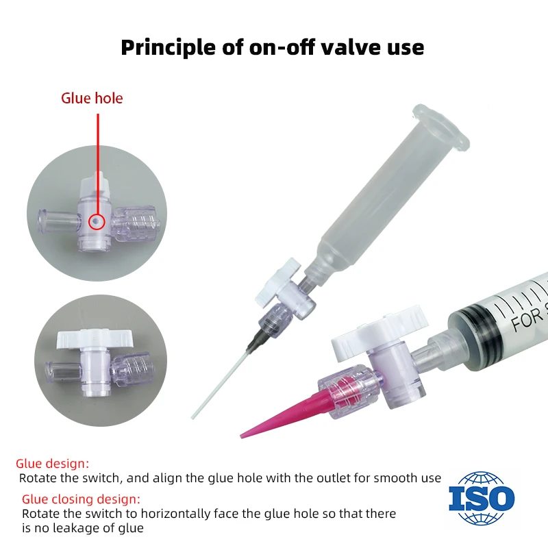 Luer Male/female Two-Way Valve Syringe/needle Adapter