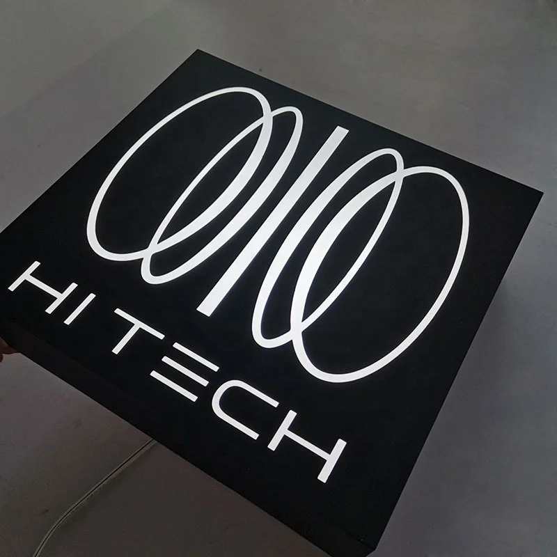 Outdoor 3d Glow Sign Board Designs Led Advertising Light Box Acrylic ...