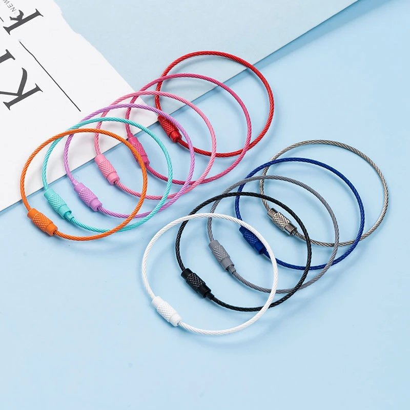 Stainless Steel Wire Holder Loops - Durable Key Chains