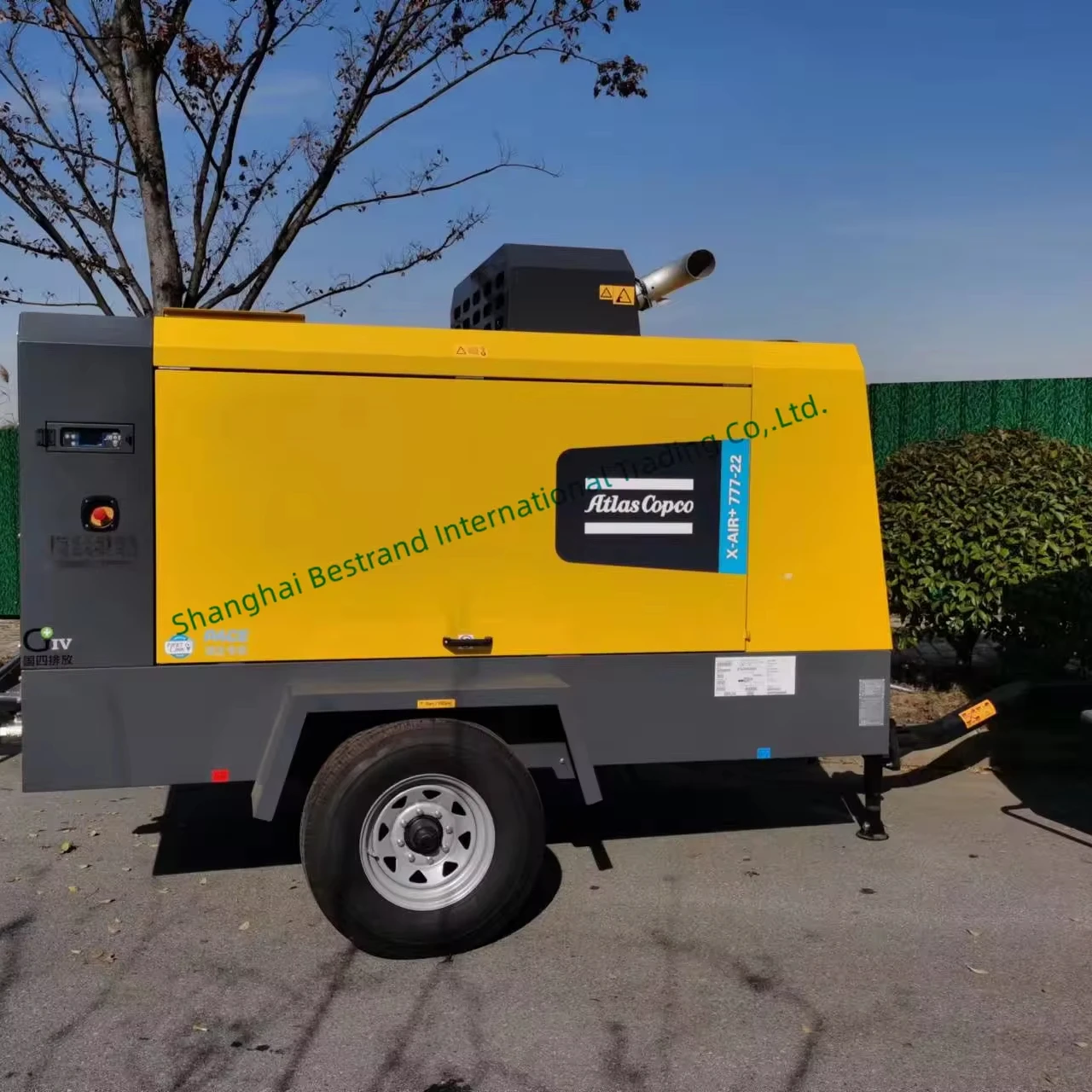 Atlas Copco Diesel Engine Screw Portable Middle Air Compressor 13-22bar ...