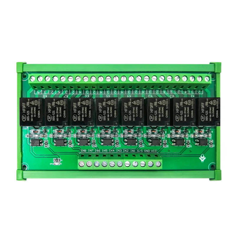 8 Channel 5v/12v/24v High-level Optocoupler Isolation Relay Control ...