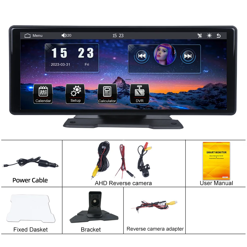 Universal Touchscreen Car Dashboard Smart Carplay Screen Auto Monitor ...