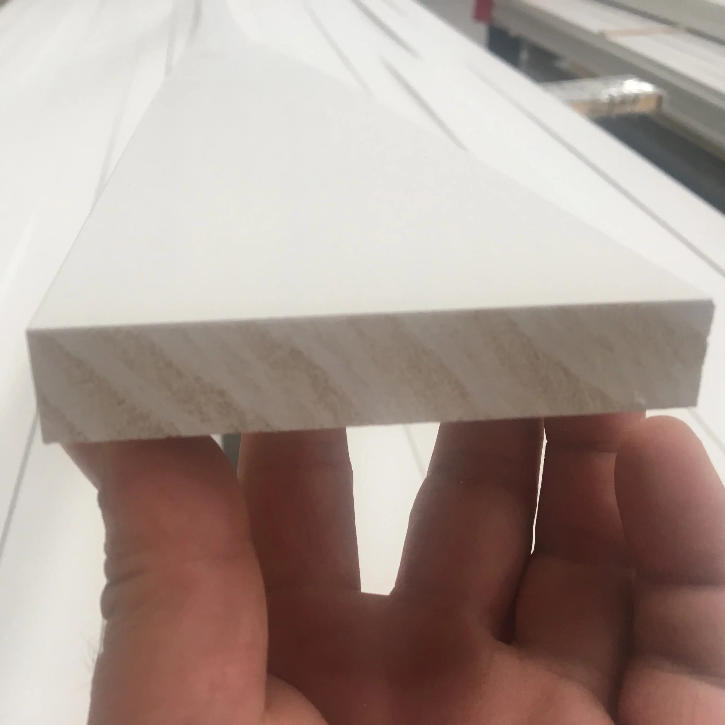 Free Samples Base Molding White Primed Painted Wood MDF Skirting Square ...