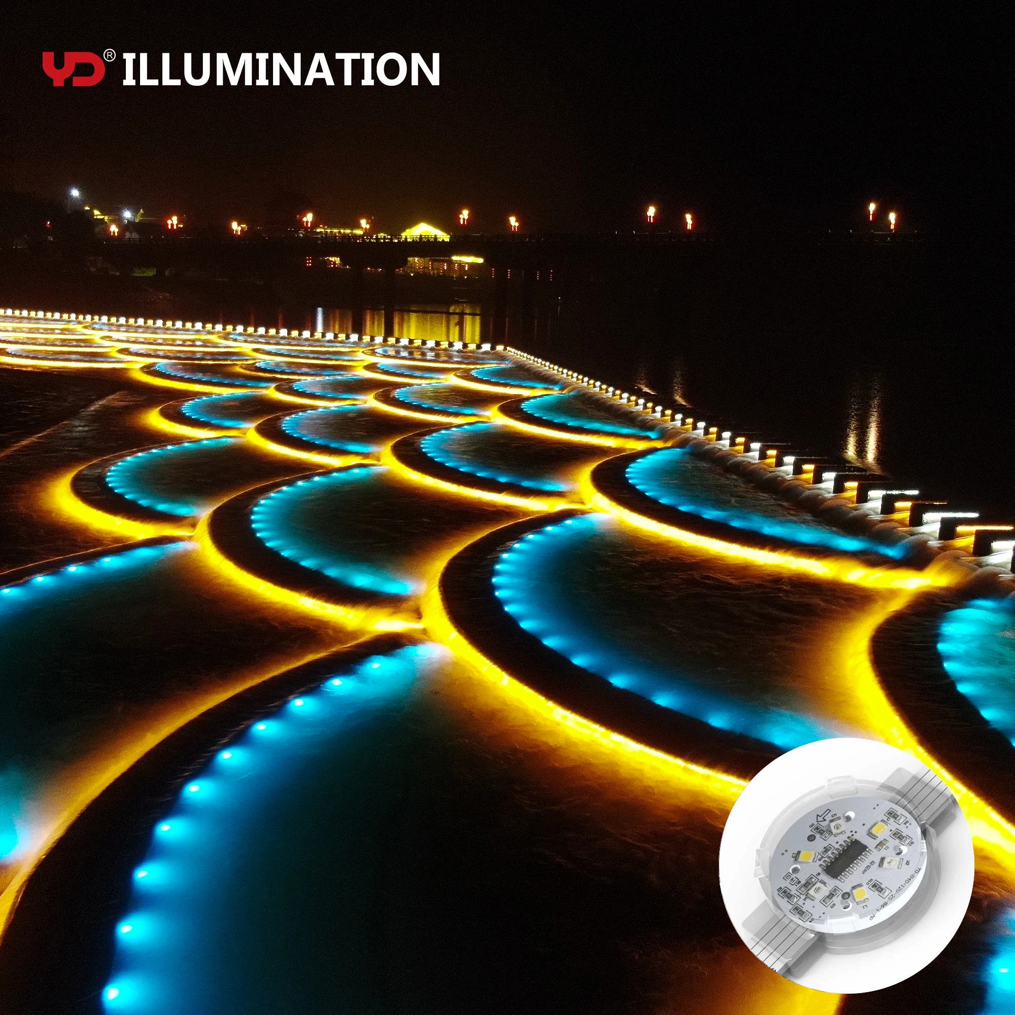 High Protection IP68 Outdoor RGB Led Pixel Point Lights for Landscape ...