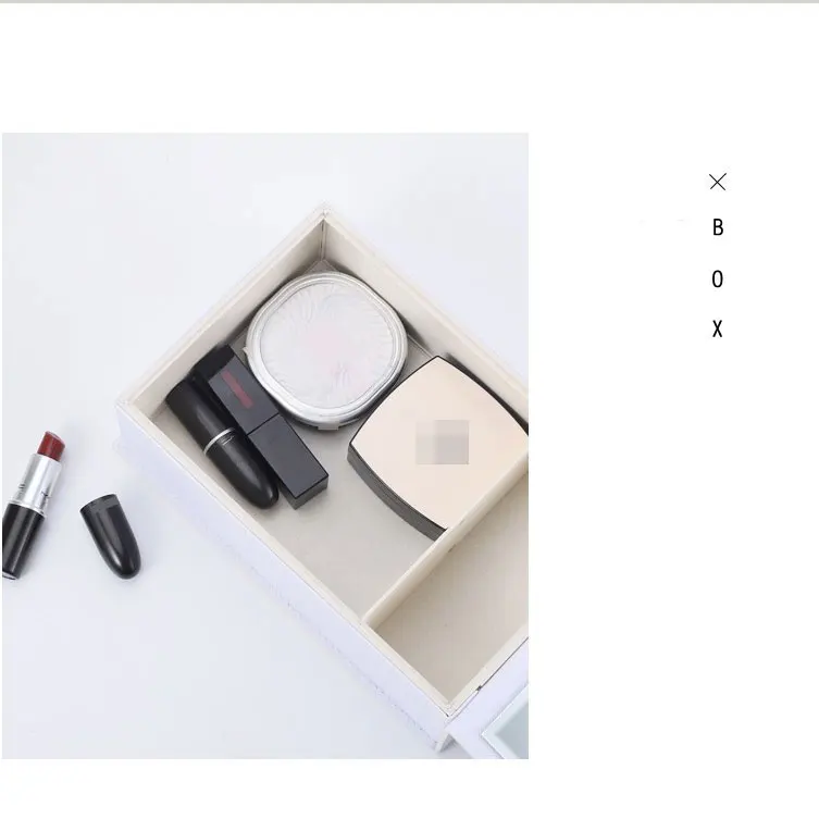 Travel Makeup Bag Case With Mirror Customizable Private Label Leather PortableFoldable Storage ...