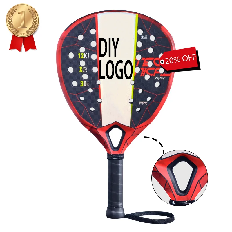 20%off High Quality 12k 18k Carbon Custom Diamond Shape Head Paddle De ...