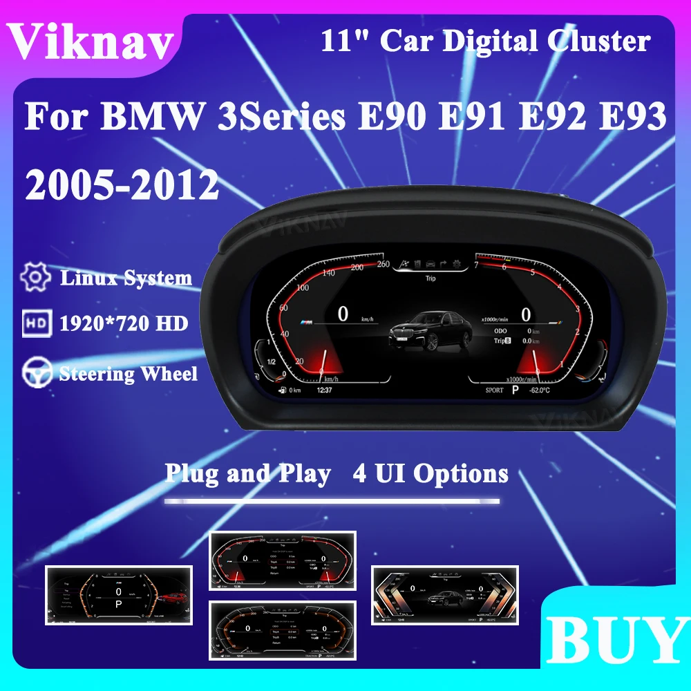Bmw 3 Series E90 Digital Dashboard Display & Speedometer 12.3" Oem