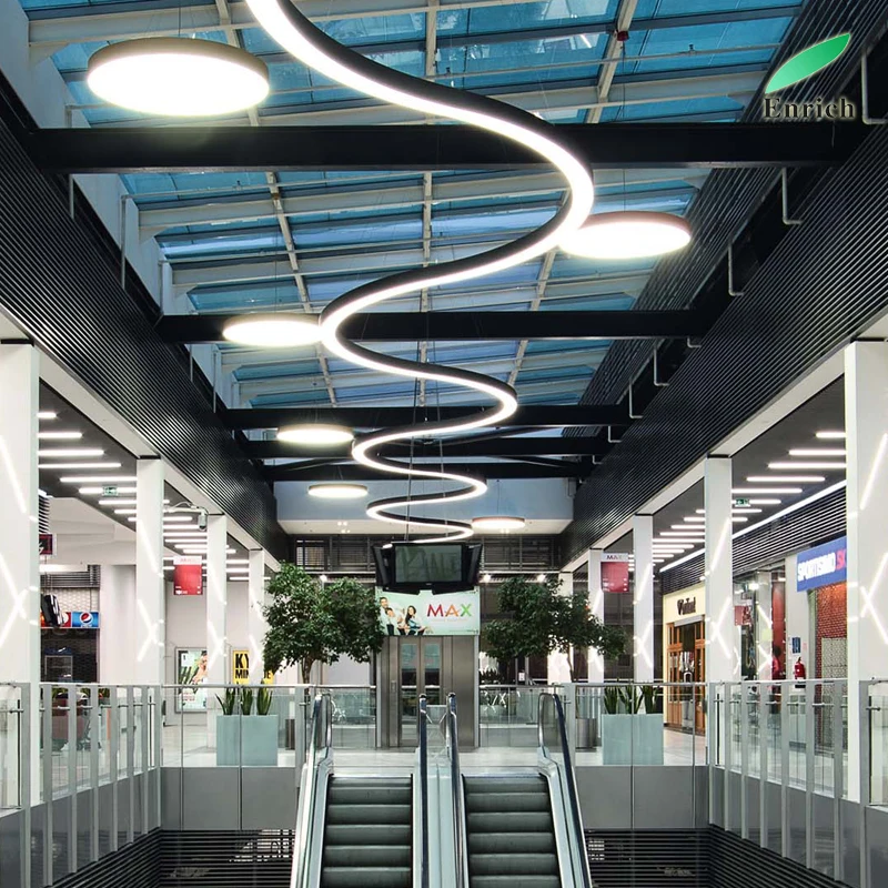 CE Approved Profile Curved Linear Lighting Fixture - 50000hrs