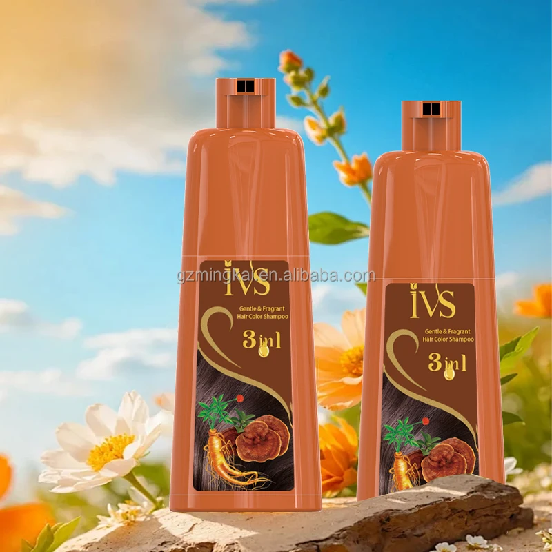 Private Label Black Dye Shampoo / Black Color Depositing Shampoo ...