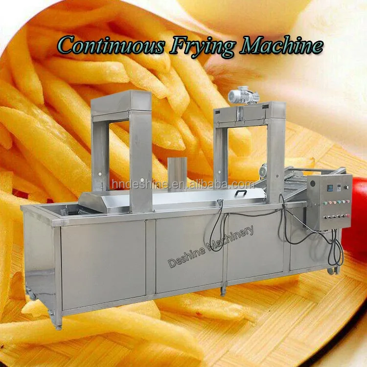 Small Continuous Fryer Hamburger Cake Chicken Meat Ball Frying Machine ...