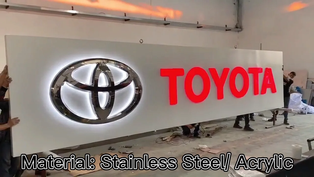 Custom 3d Car Logo Signs Names Emblems Led Illuminated Letter Sign ...