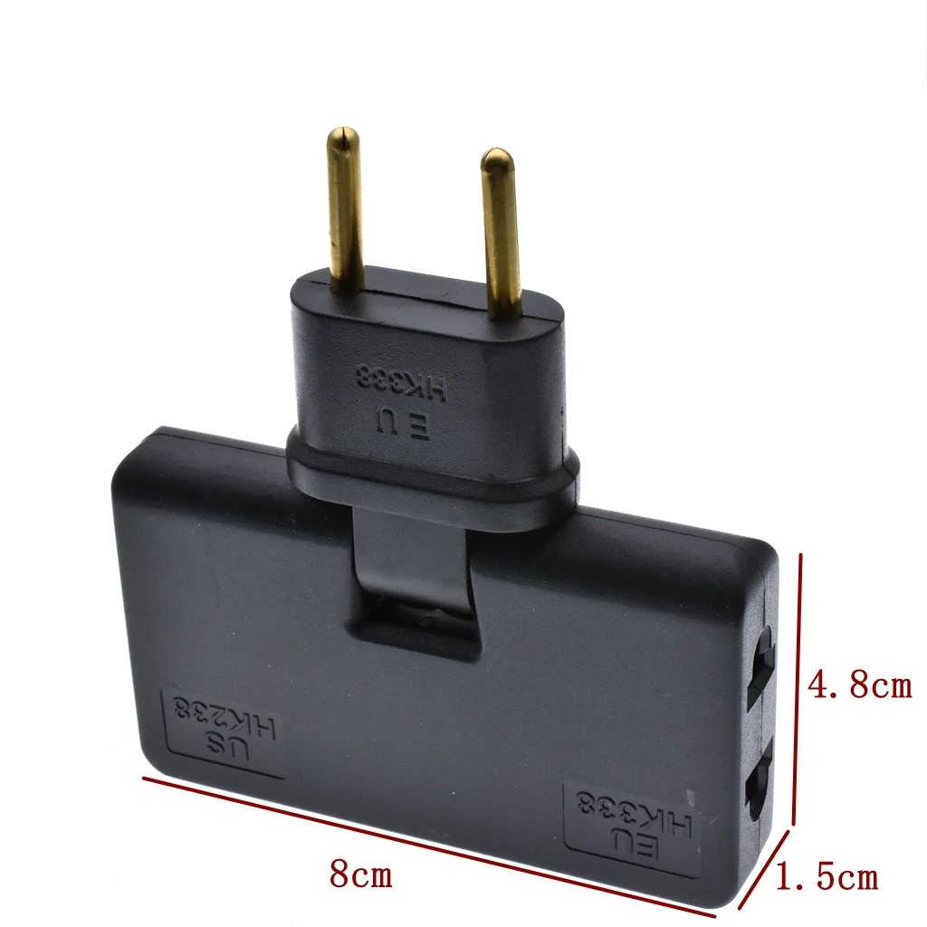 1500w Eu Converter One In Three 180 Degree Extension Plug Multi Plug ...