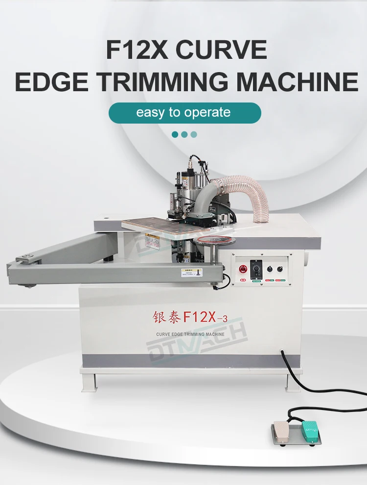 Dtmach F12x Curve Straight Edge Trimming Machine Semi Auto Curve Edge ...