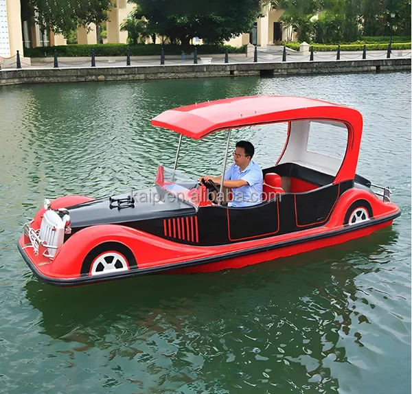 Luxury retro fiberglass electric classic leisure sightseeing boat ...