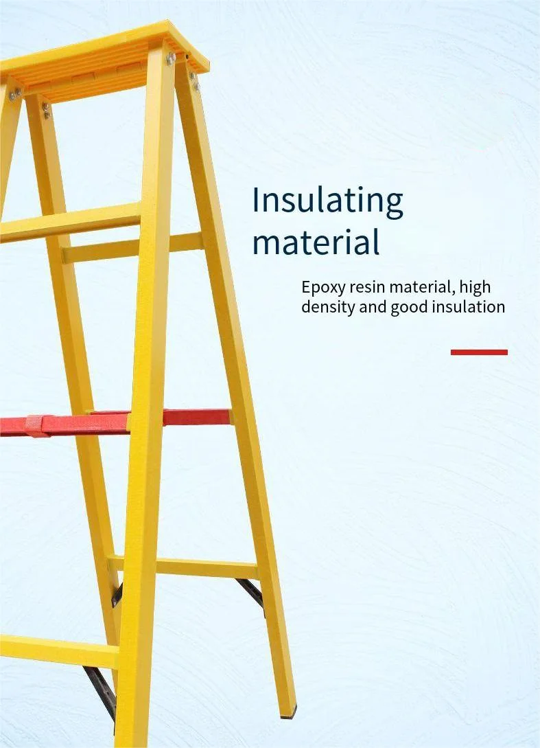 Multifunctional Fiberglass Insulated Ladder Herringbone Climbing Ladder ...