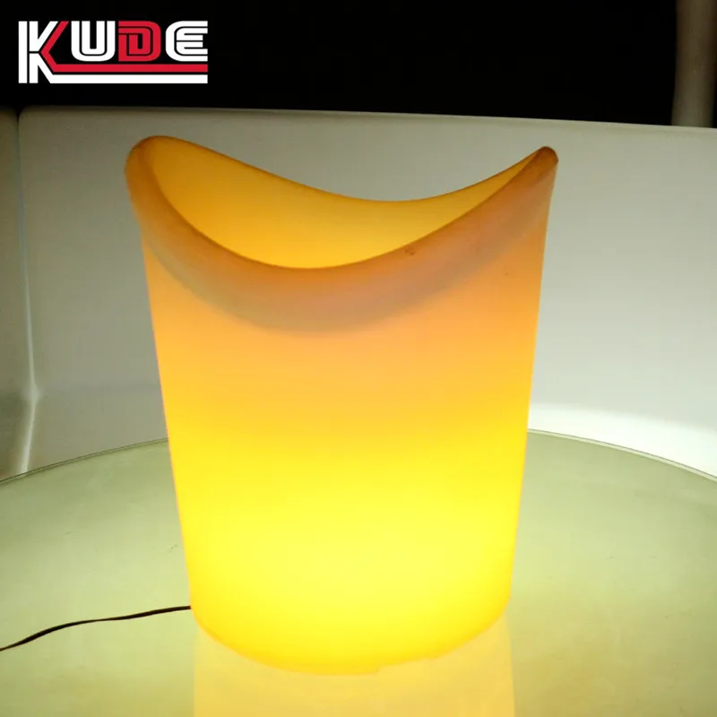 Wholesale Light up Plastic Beer Bucket Led Ice Buckets Wine Cooler for ...