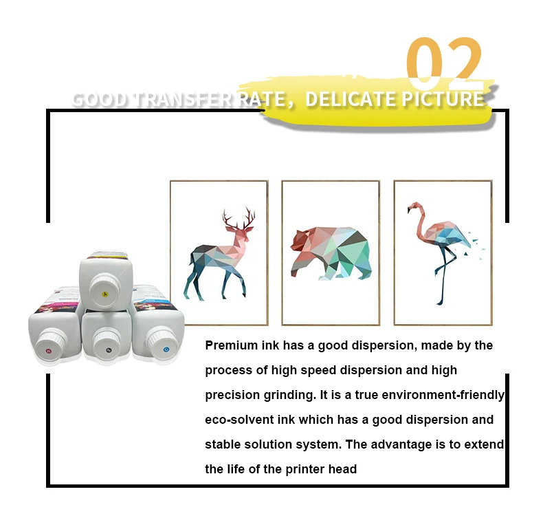 High Quality 1000ml 4 Colors Dye Sublimation Ink For Digital Heat ...